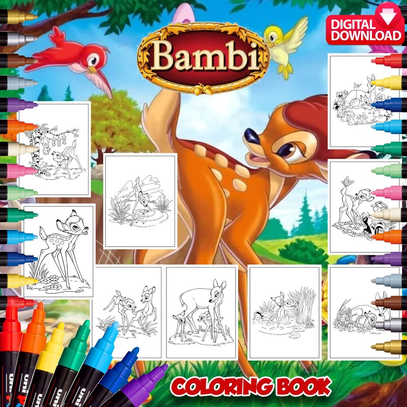 Bambi malbuch - Etsy.de