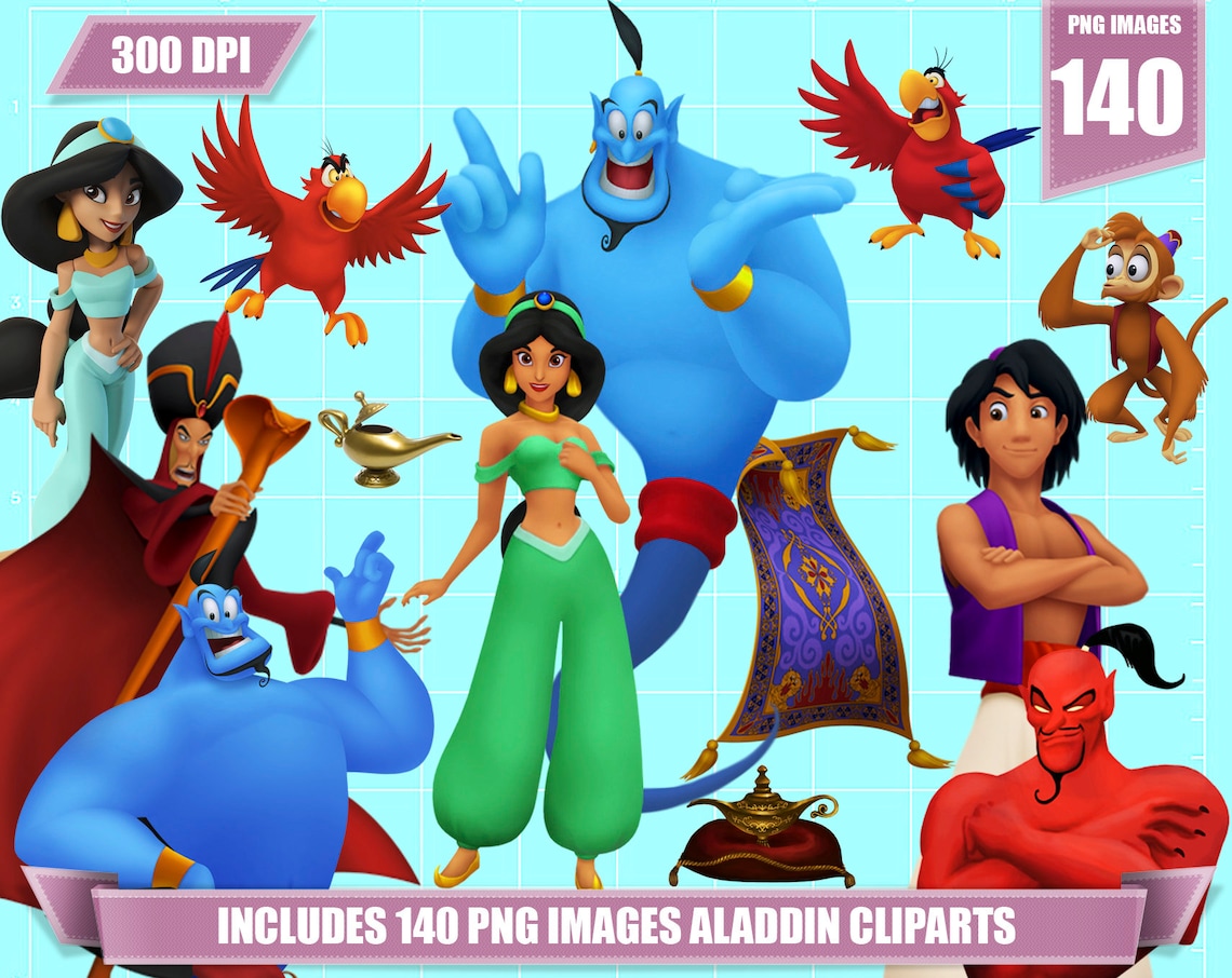 Aladdin Clipart 140 Png Images Printable Aladdin Png Clipart - Etsy