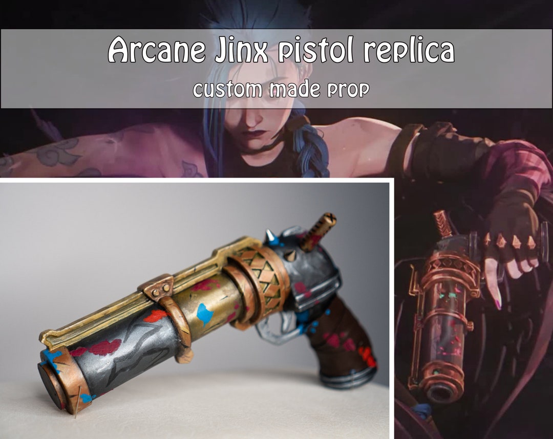 Jinx Arcane Gun Pistol Zap Cosplay Prop League of Legnds - Etsy