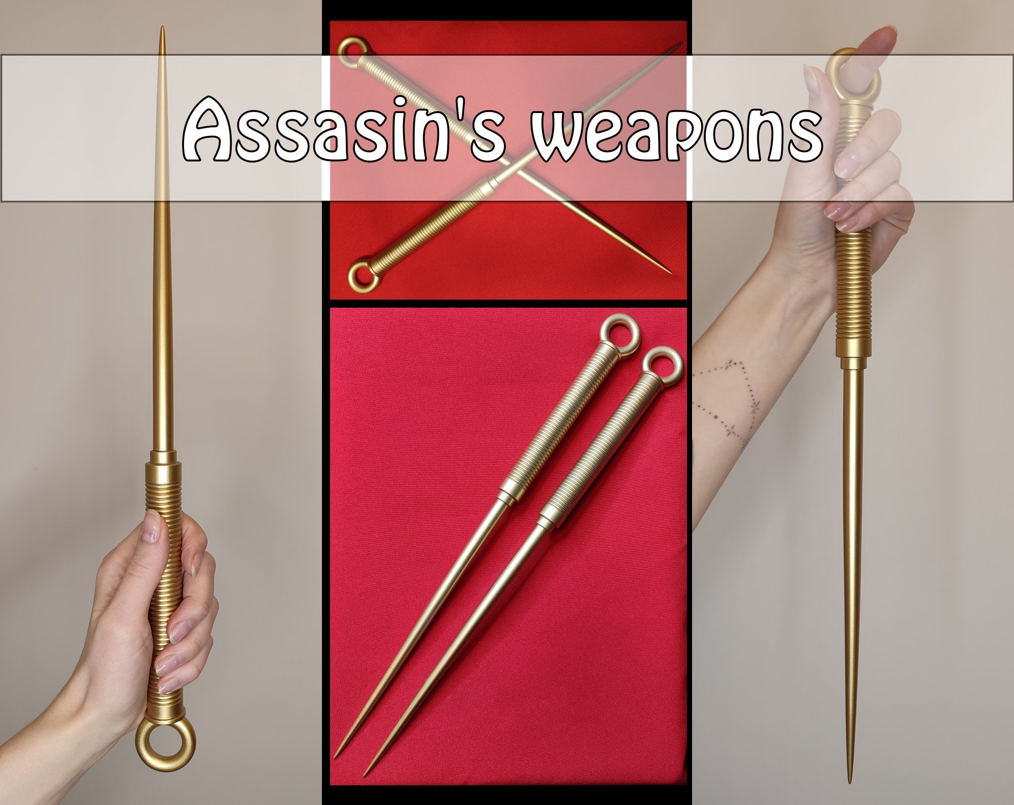 Anime Spy Assasin Cosplay Needle Weapons Prop Set and Earrings - Etsy