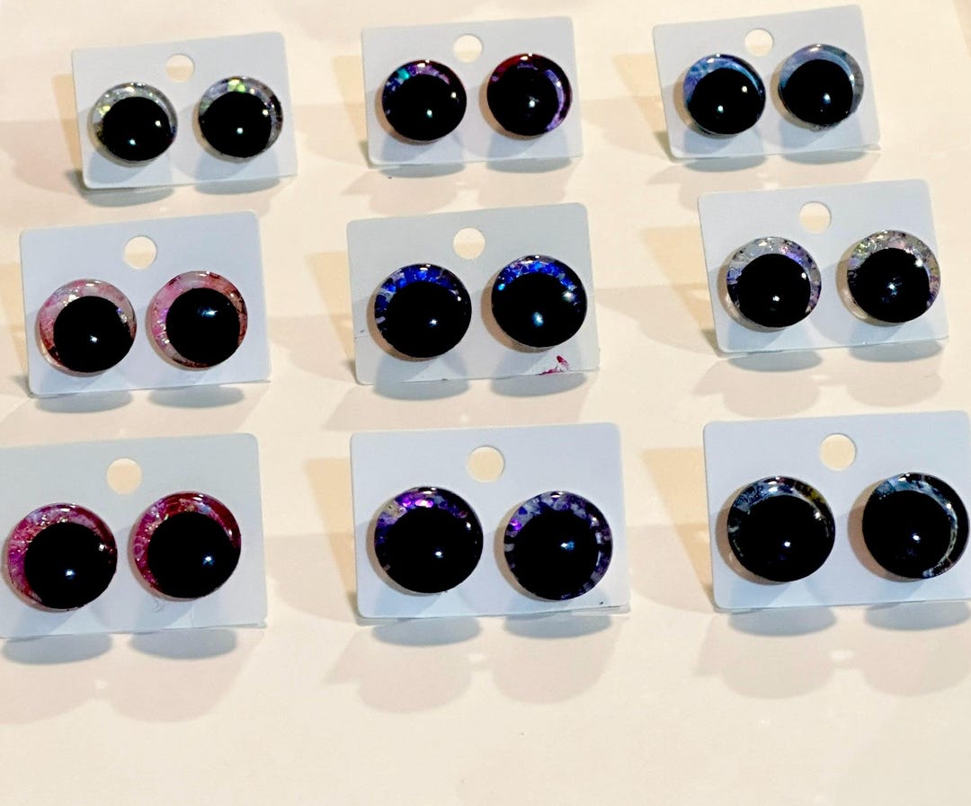 9 Sets of Hand-painted 18mm Safety Eyes – Vibrant and Unique Craft ...