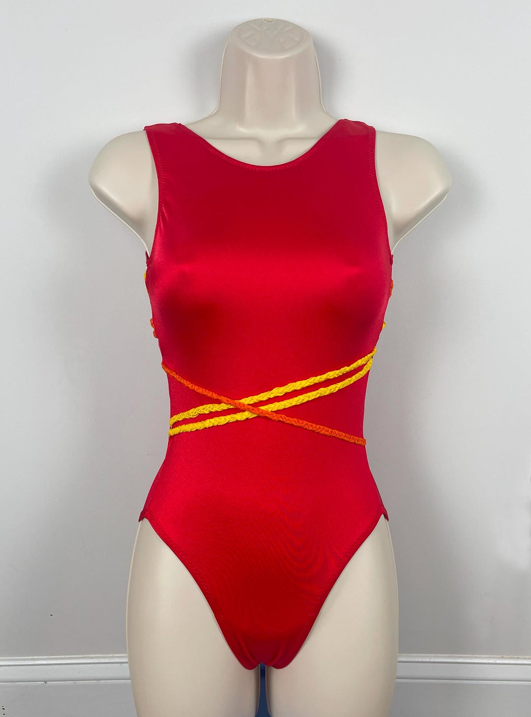 Red Braided Gymnastics Leotard - Etsy
