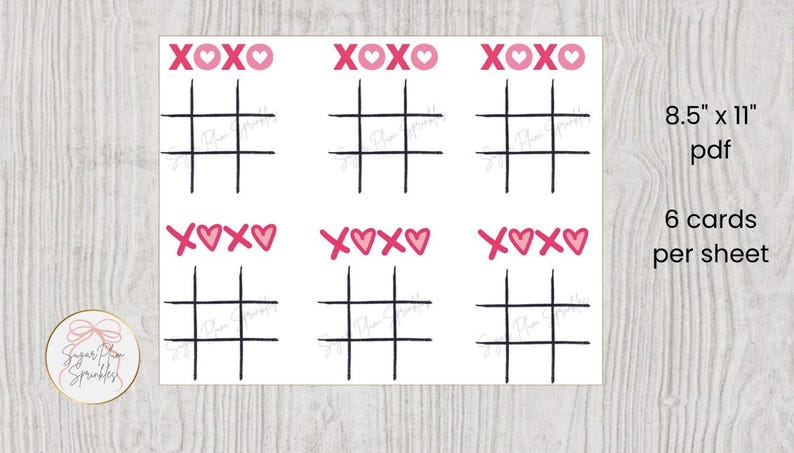XOXO Valentines | Valentines Treat Tag | Printable Template - Etsy