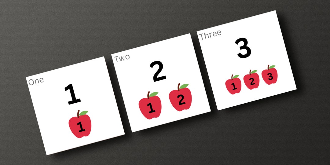 Tarjetas didácticas numéricas del 1 al 20, herramienta de aprendizaje ...