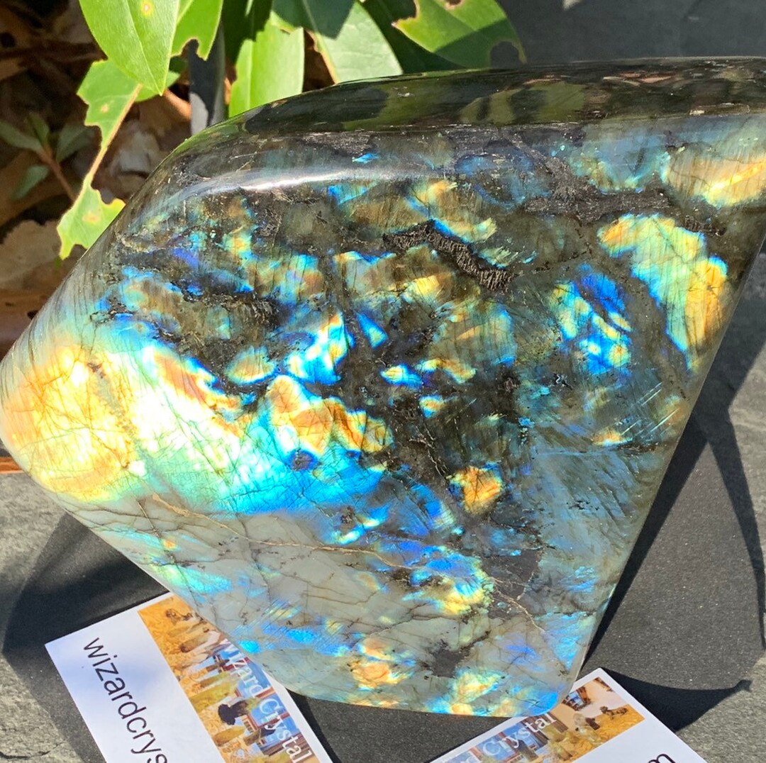 Labradorite 11 LB XXL Tower Large Sphere Obelisk Feldspar Spectrolite ...