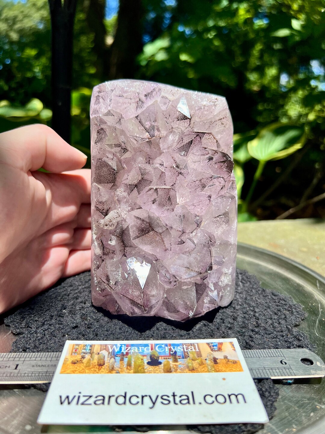 Amethyst Lamp Geode Crystal Geodes XL Big Purple Crystals Crown Chakra ...