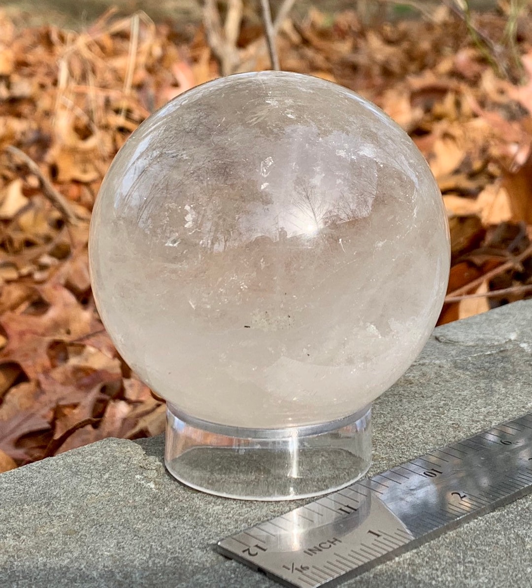 Clear Crystal Ball 3" Lighted Options at Checkout - Etsy