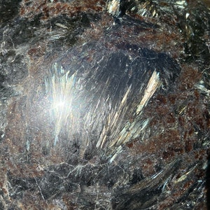 8lb Astrophyllite Sphere Fireworks Stone Garnet Arfvedsonite Point Xxl ...