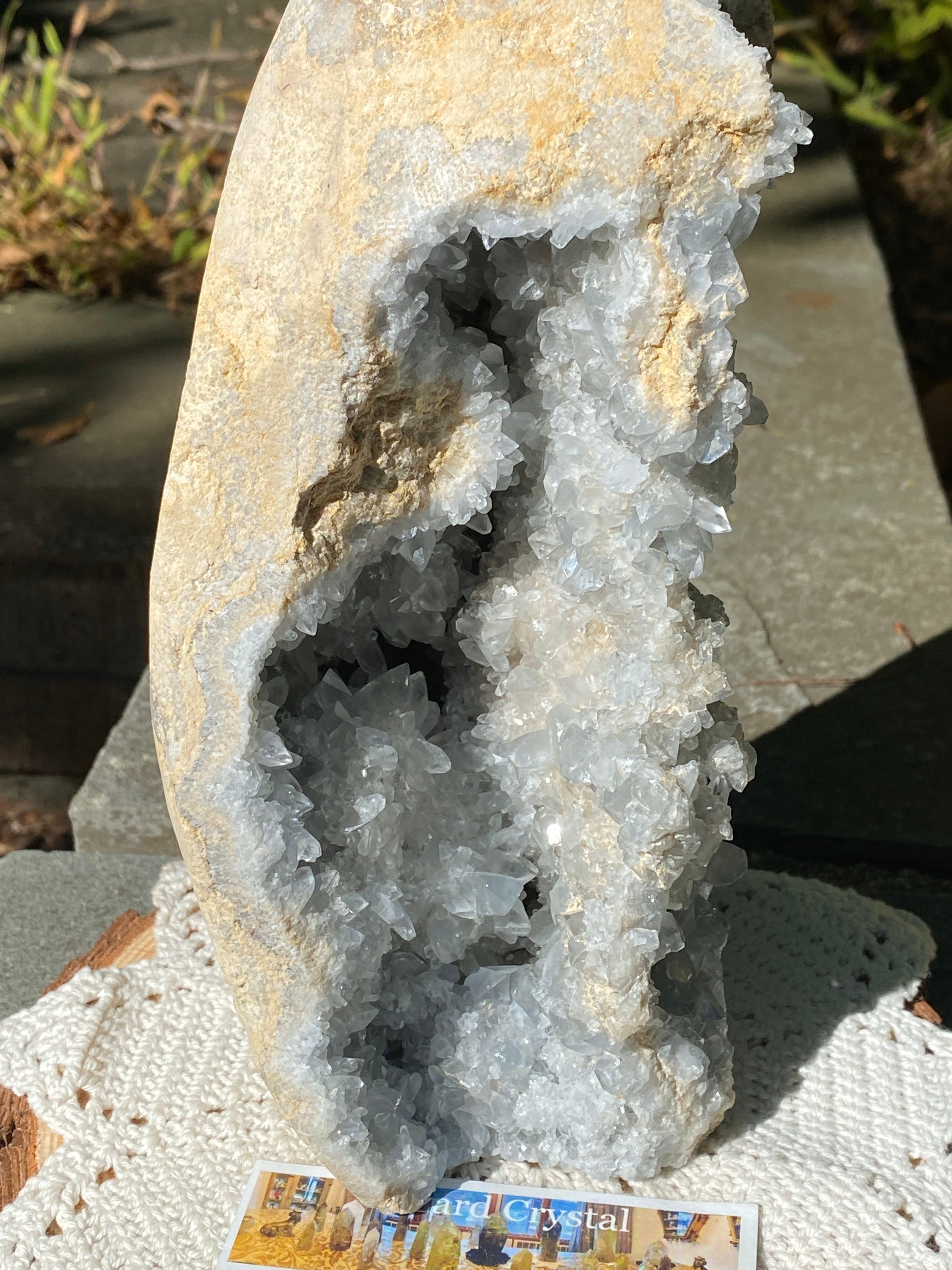 Large Celestite Blue Dream Natural Crystal Geode Nice Color 6 | Etsy