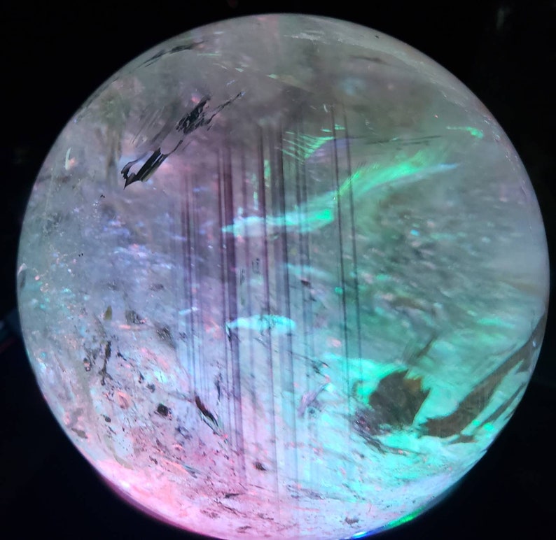 Large Citrine Sphere 3.5" Crystal Ball Lighted Base Options at Checkout ...