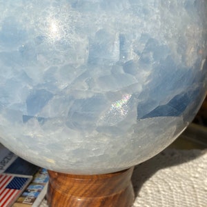 Calcite Sphere Blue Dream Natural Crystal Geode Sphere Nice Color ...