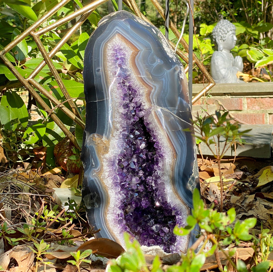 24LB Amethyst Flame Geode Amazing 15 Amethyst Large Purple | Etsy