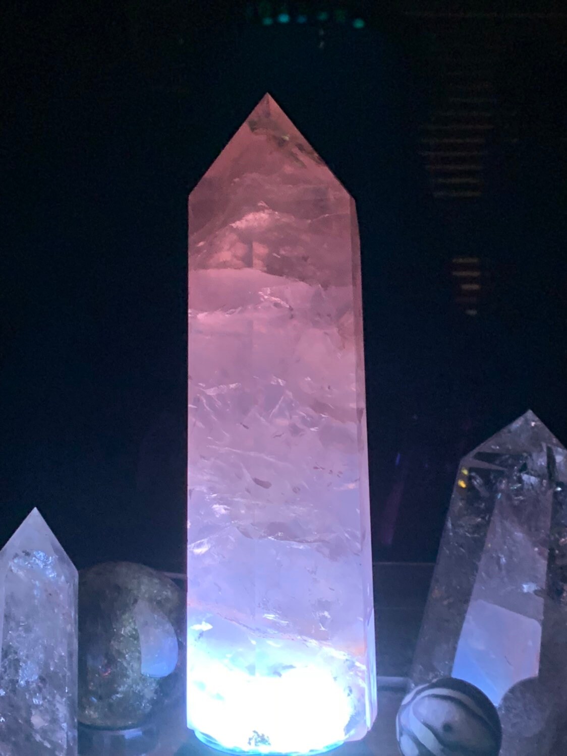 Pink Rose Quartz Tower ~ 12" Pink Crystal XXL Pounds Lbs Lb - Etsy