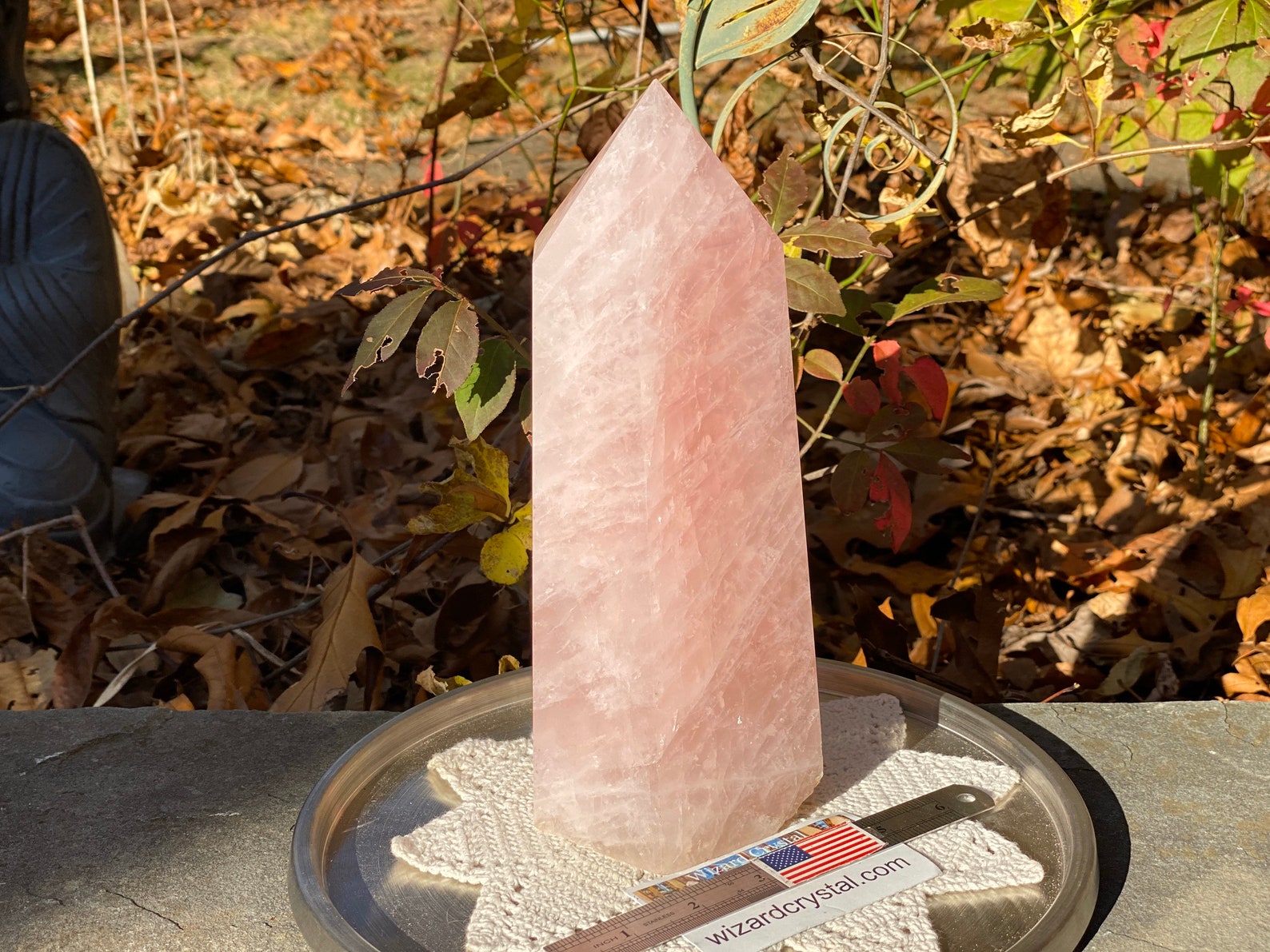 Rose Quartz Point Crystal Tower Pink Generator Large Pounds | Etsy