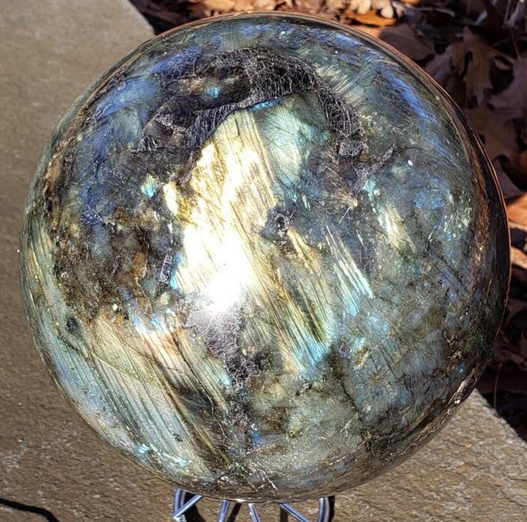 Labradorite Sphere 6" Ball Large Sphere Feldspar Spectrolite - Etsy