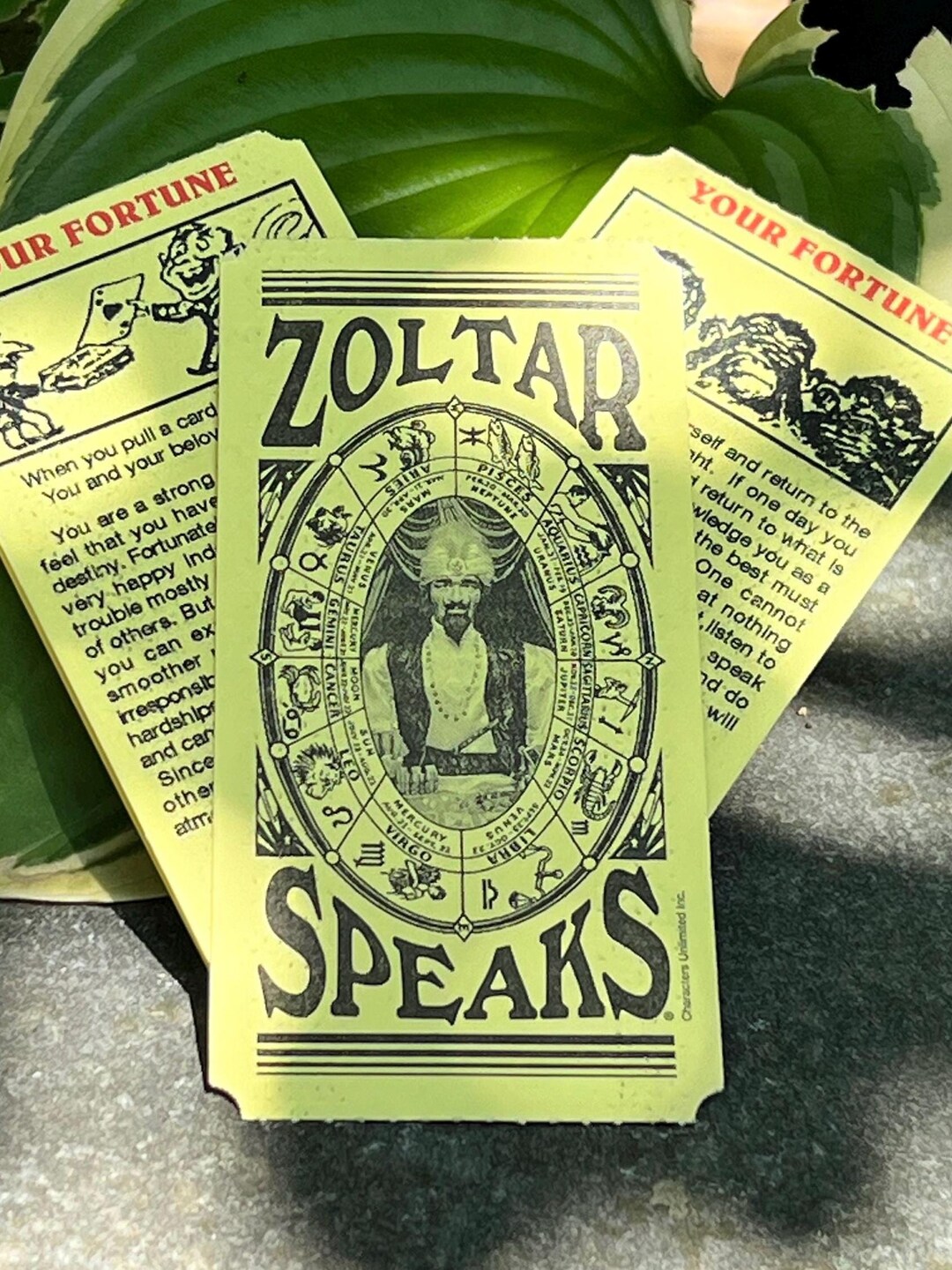 Zoltar Speaks Fortune Cards Authentic Paper Fortune Tickets - Etsy