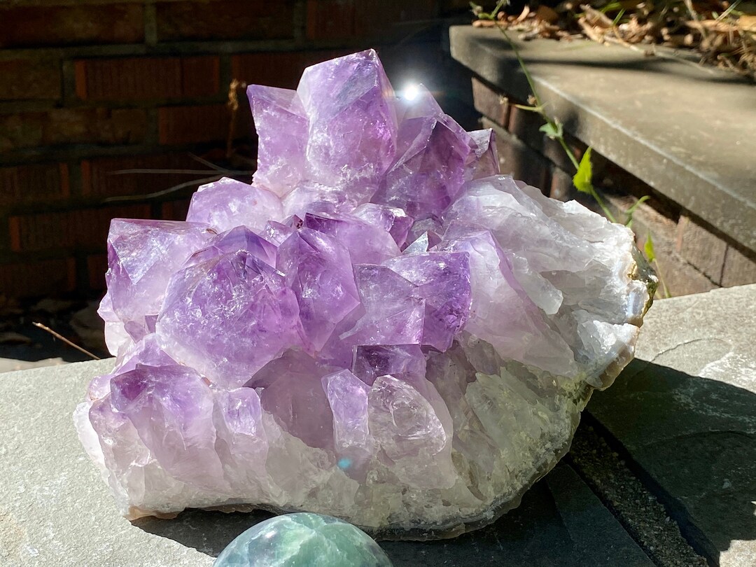 15lb Amethyst Geode Crystal Geodes XL Big Purple Crystals Crown Chakra ...