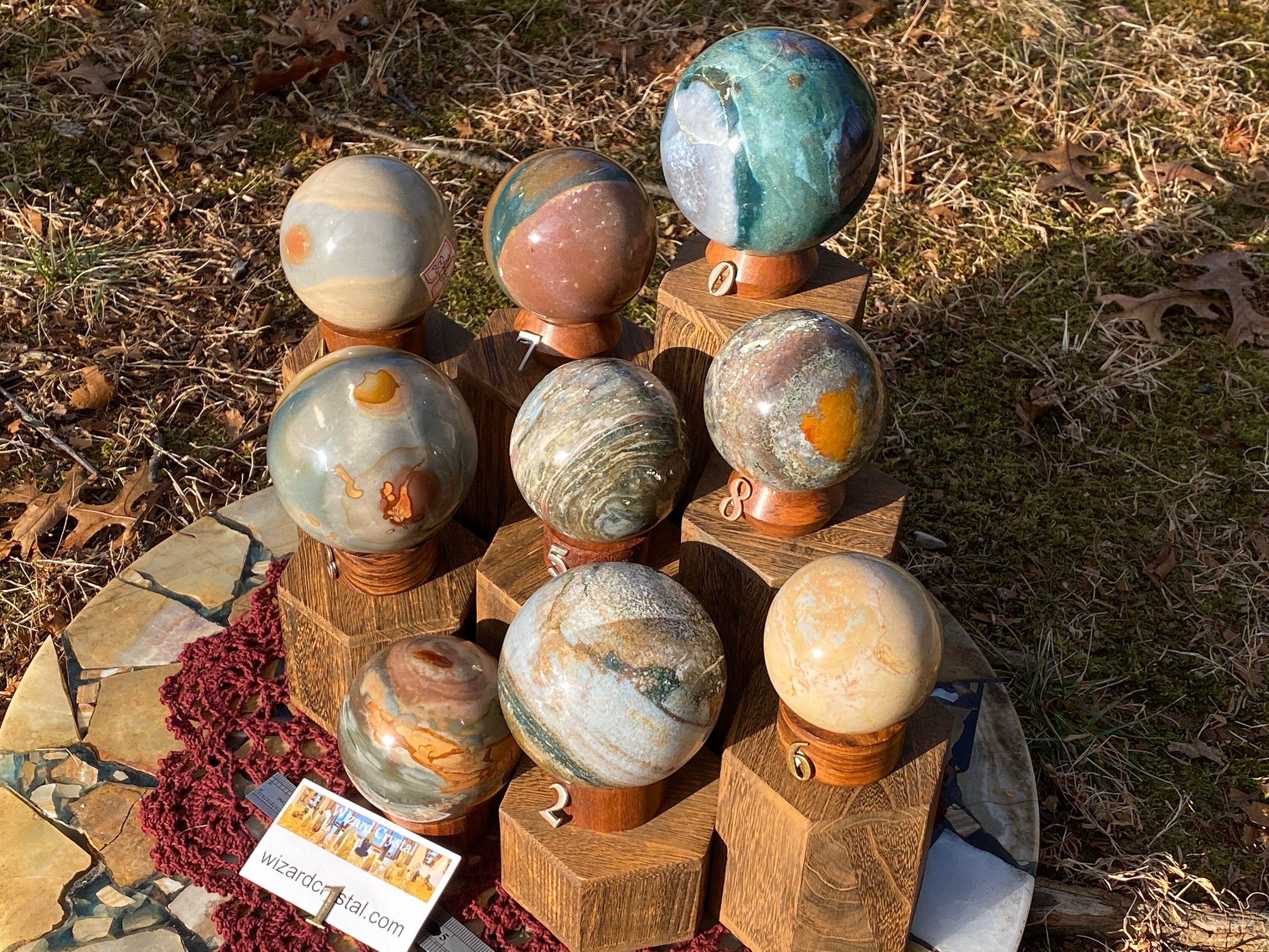 Jasper Spheres Crystal Ball Large Crystal Orb Ocean Jasper Ore - Etsy
