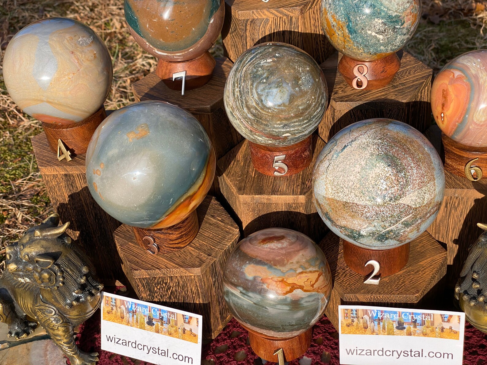 Jasper Spheres Crystal Ball Large Crystal Orb Ocean Jasper Ore | Etsy