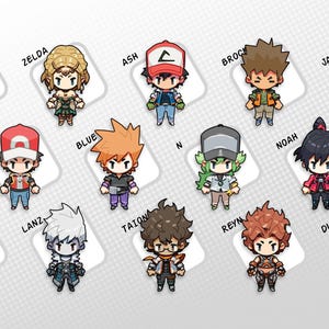 Video Game and Anime Character Mini Phone Charms - Etsy