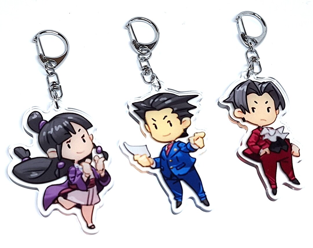 Ace Attorney Acrylic Keychains - Etsy