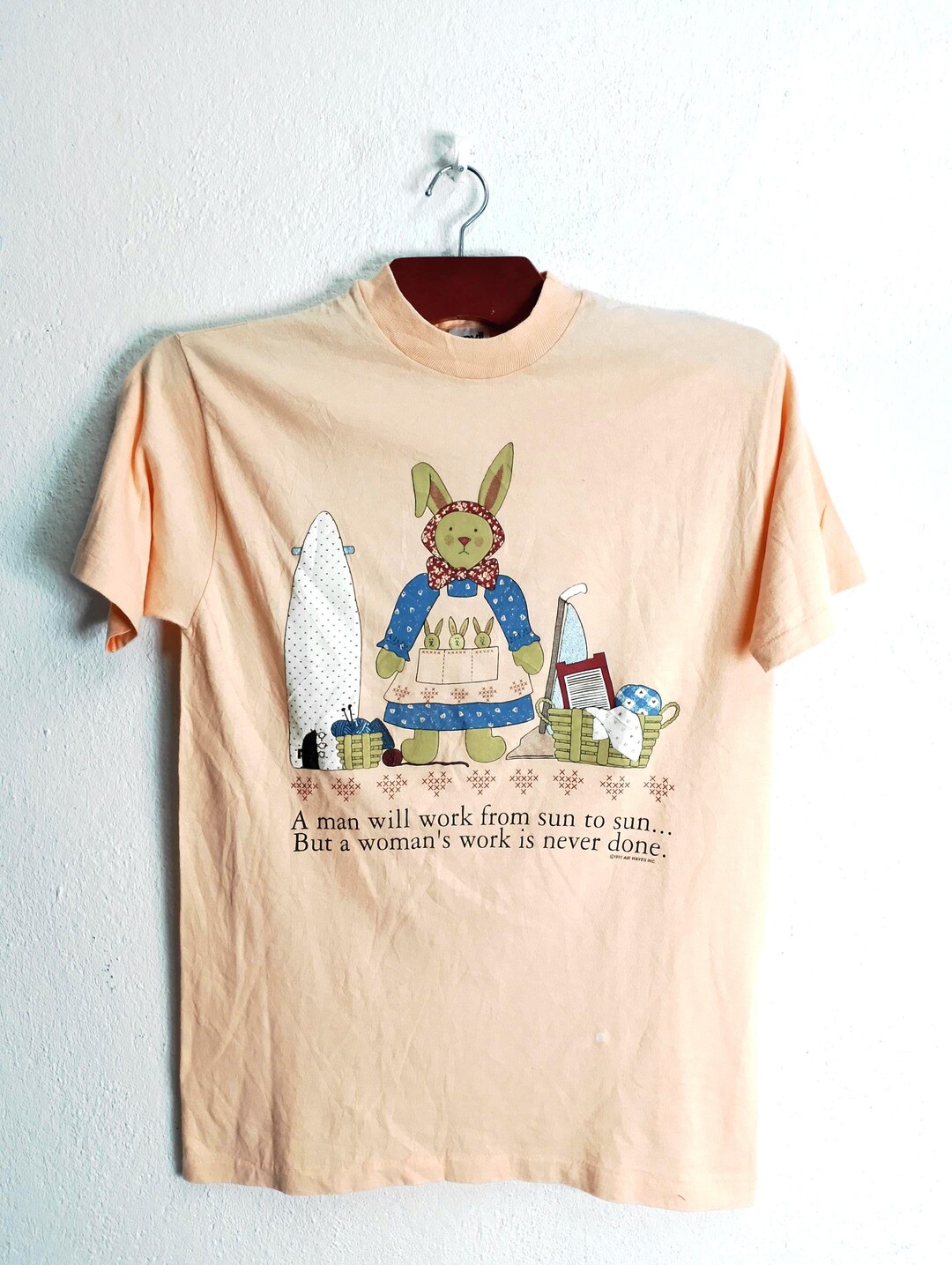 Vintage Wording Tshirt Medium - Etsy