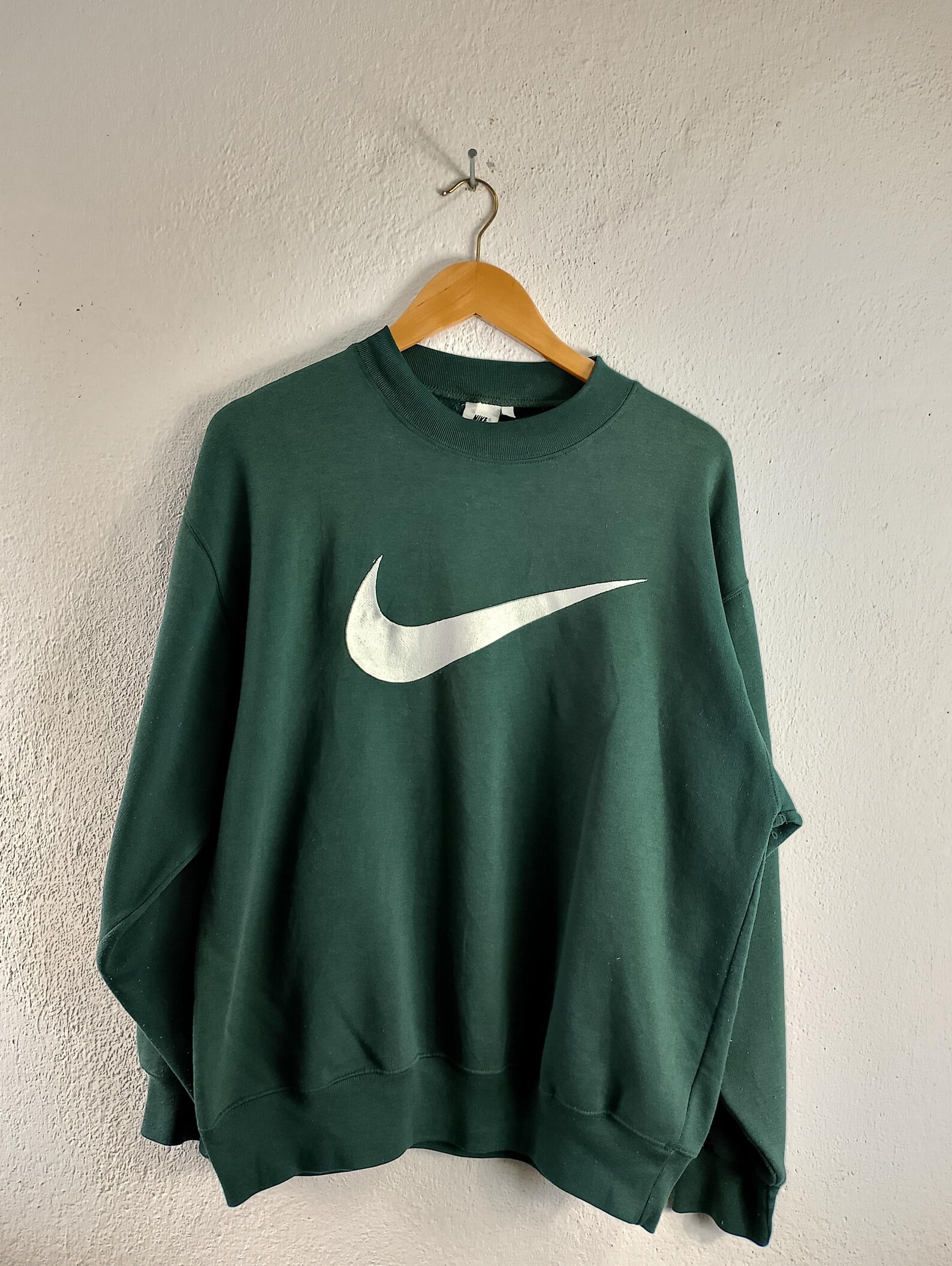 Vintage Nike Big Swoosh Crewneck Sweatshirt Large - Etsy