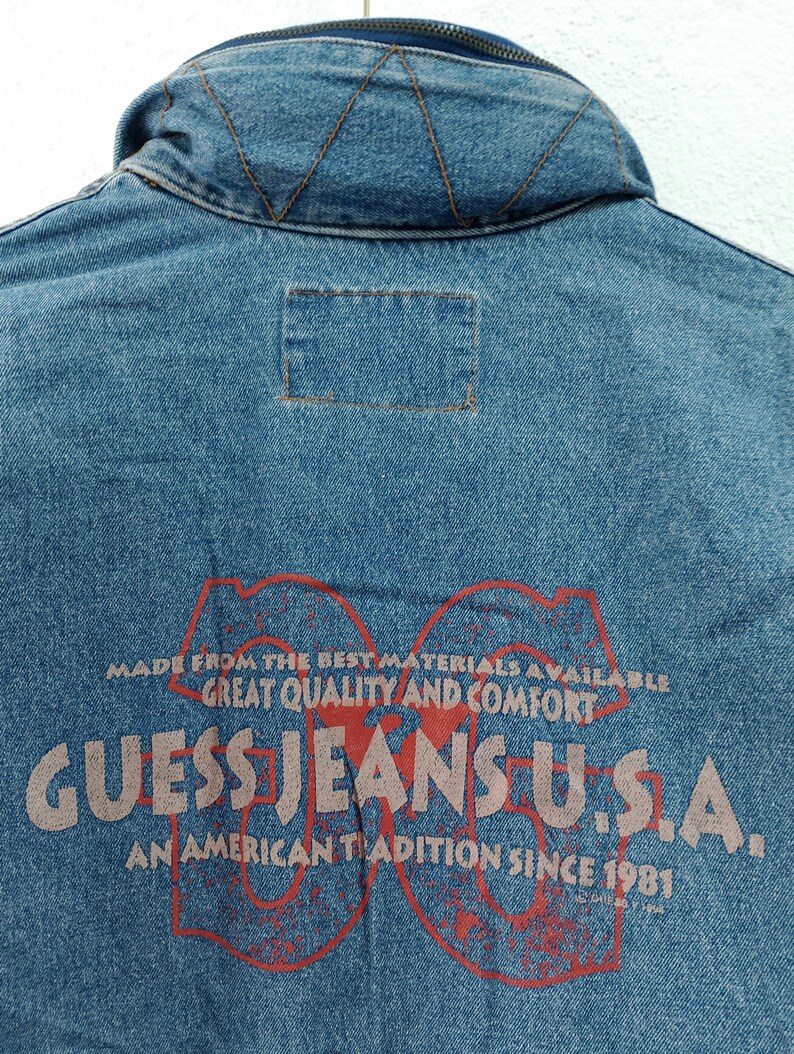 Vintage Guess Denim Jacket - Etsy