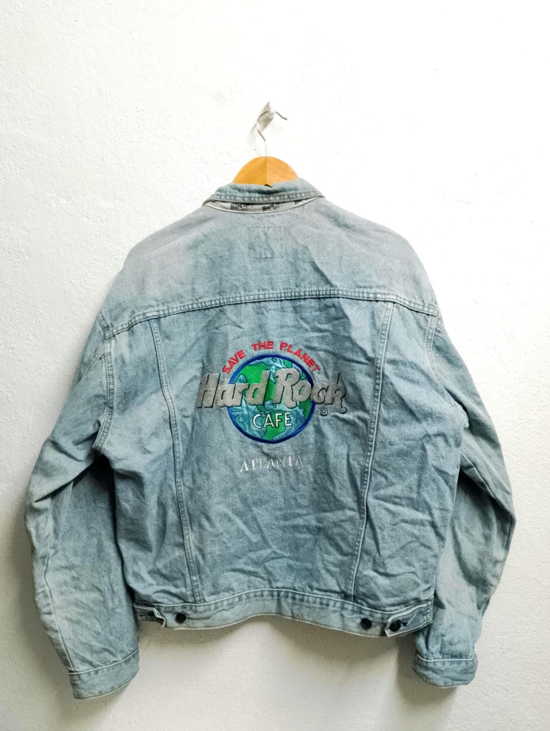 Vintage Hard Rock Cafe Atlanta Denim Jacket Large - Etsy
