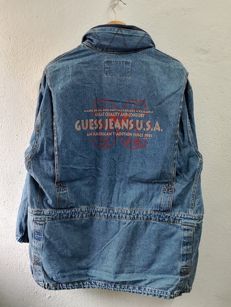 Vintage Guess Denim Jacket - Etsy