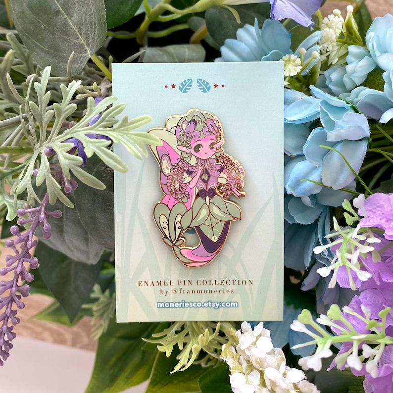Hyacinth Fairy Mermaid Enamel Pins - Etsy