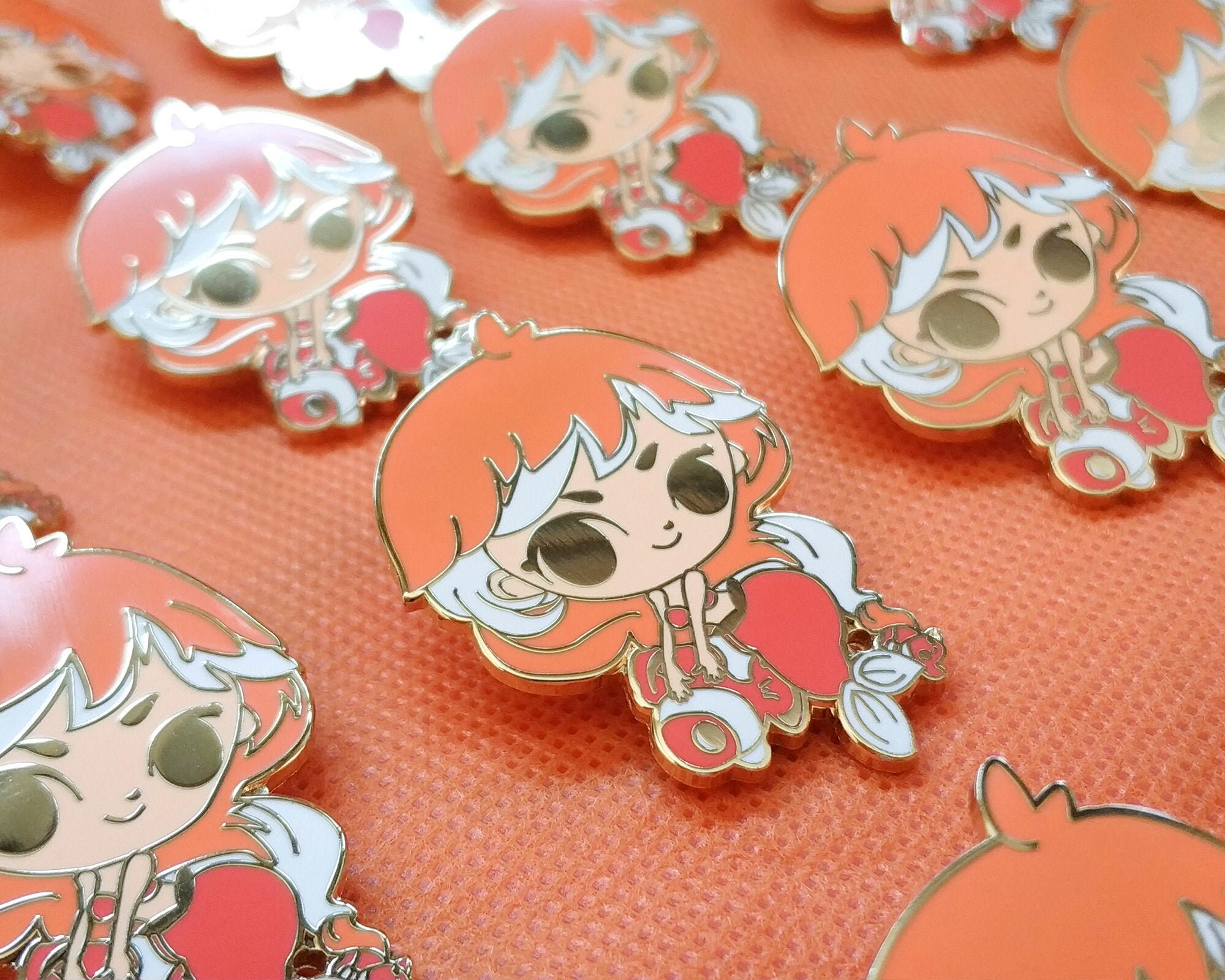 Orange Clownfish Little Mermaid Enamel Pin 45mm seconds - Etsy