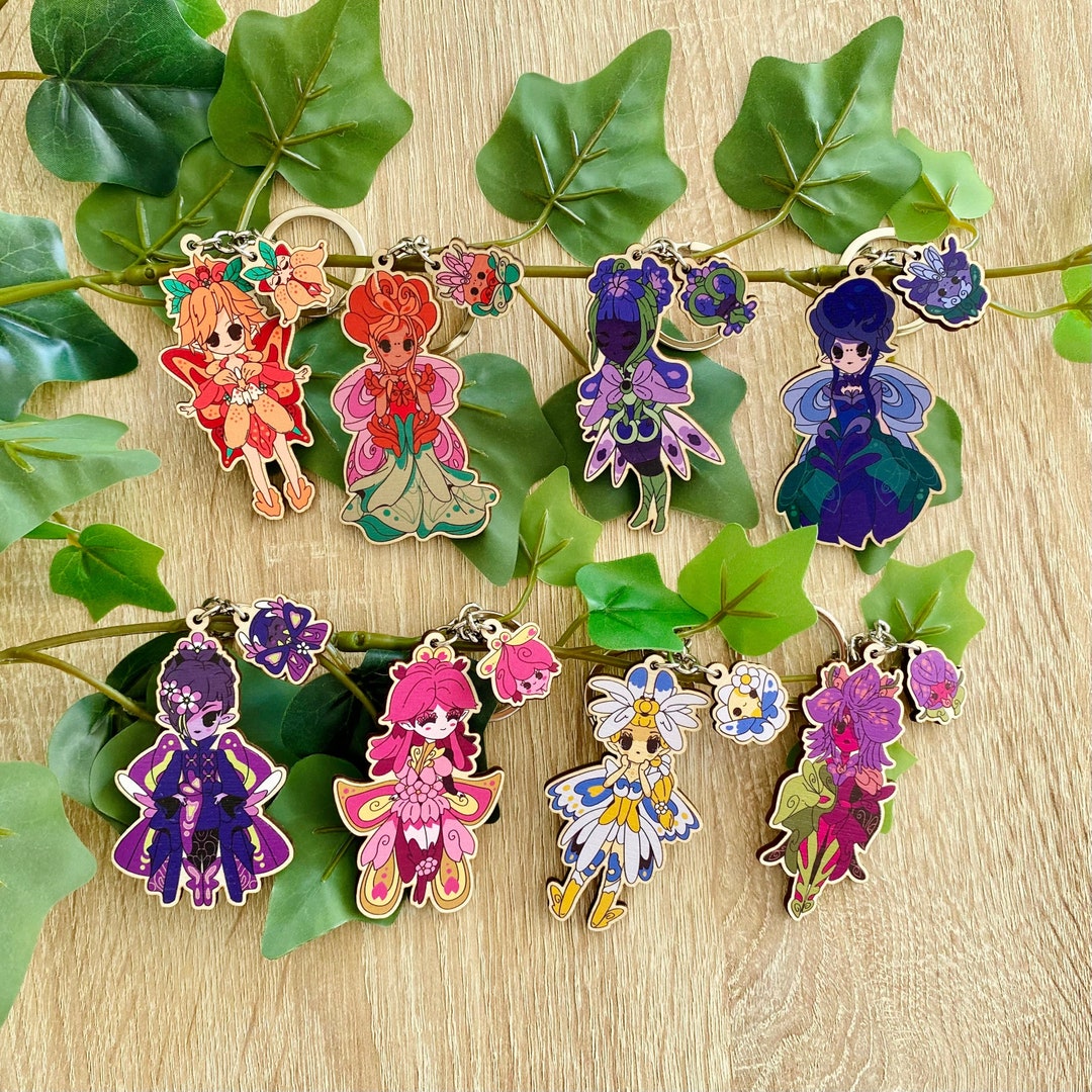 Fairies Wooden Keychains (8 Different Designs) - Etsy