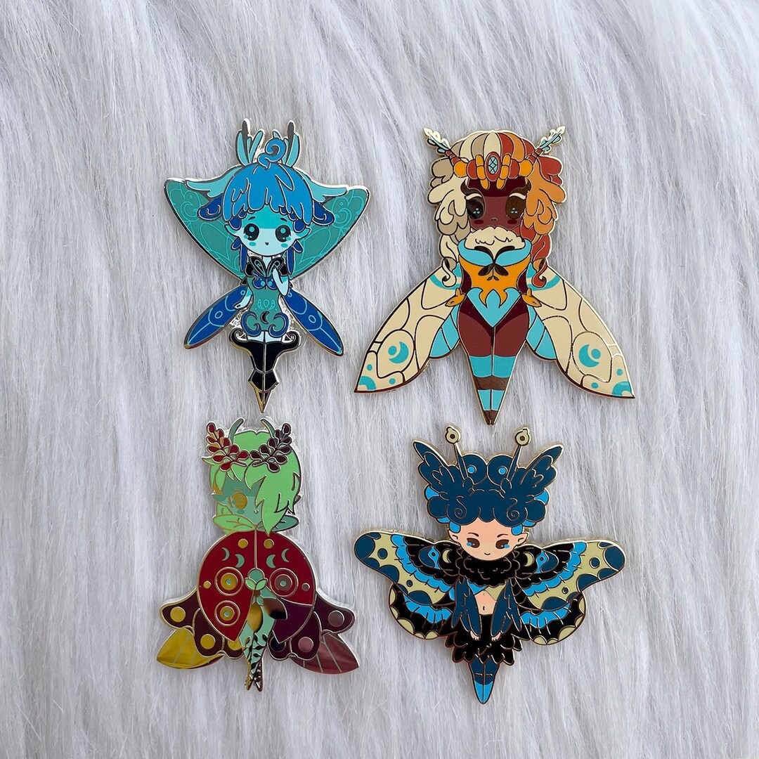 BUNDLE 4 Magical Forest Fairies Fantasy Enamel Pin - Etsy