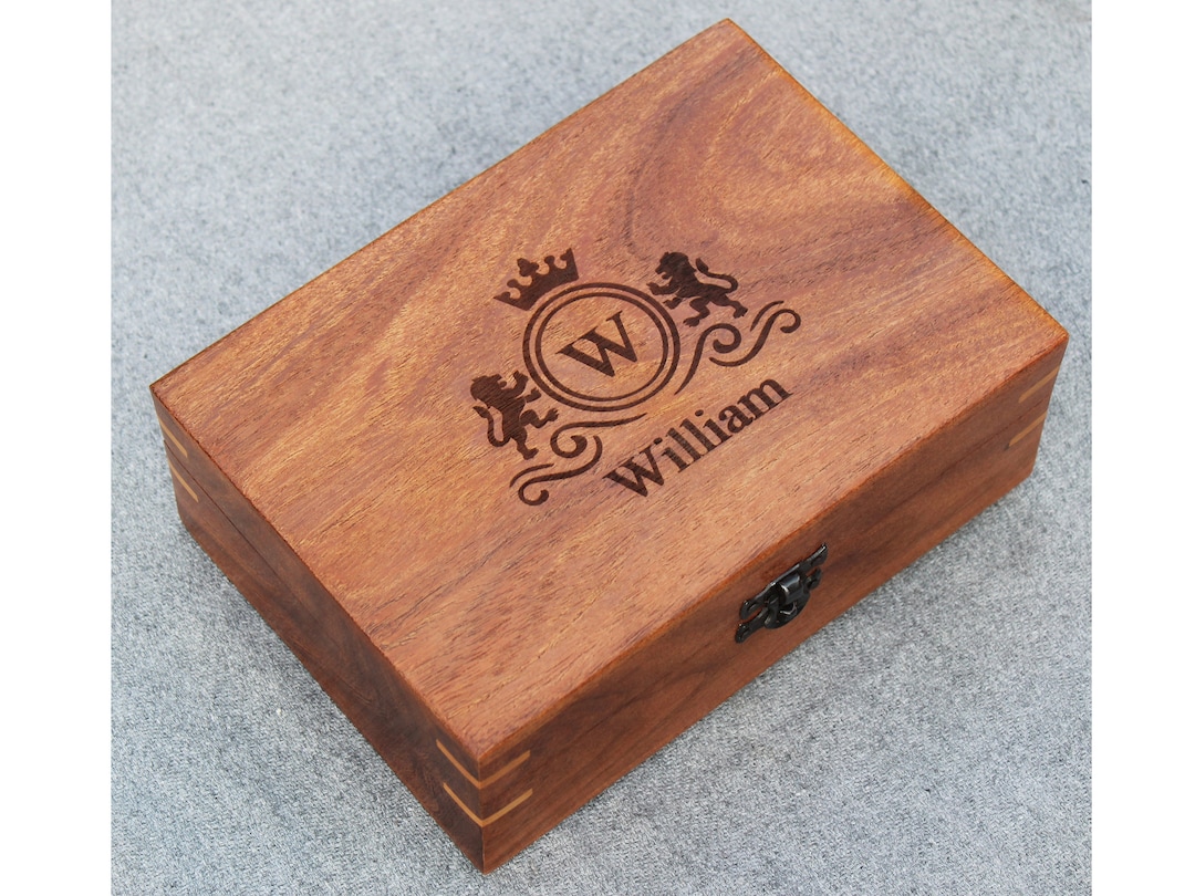 Personalized Wooden Box Gift for Men Keepsake Box for Men Groomsmen ...