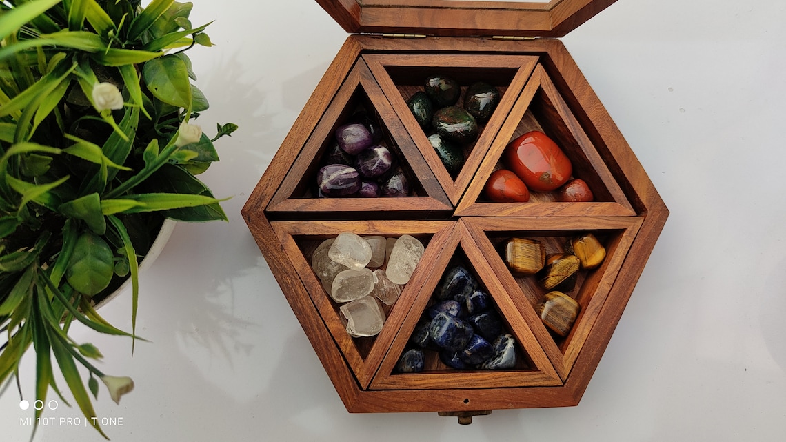 Crystal Mystery Box Crystals Lover Mystery Wooden Box | Etsy