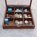 Acacia Wood Crystal Display Box | Glass Lid, Rock Collection Case - Etsy