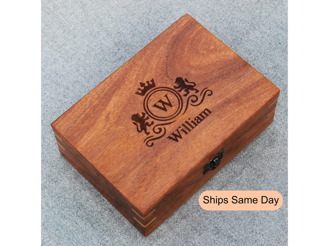 Personalized Wooden Box Groomsmen Gifts, Gift for Men Keepsake Box for ...