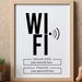 Wifi Printable Sign #001, Wifi Password Sign, Guest Room Wifi, Wifi ...