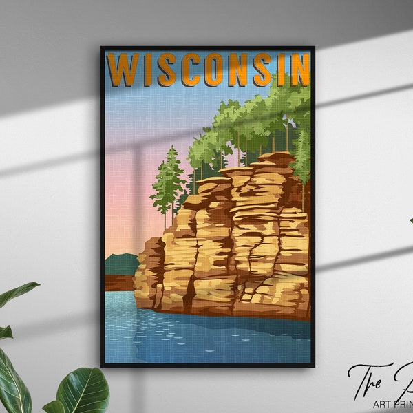 Wisconsin Graphic - Etsy