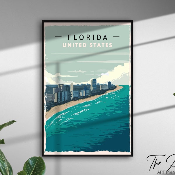 Vintage Florida Poster - Etsy