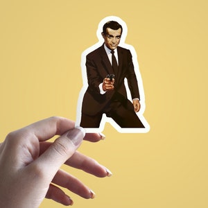 James Bond Sticker, Sean Connery, Agent 007 Fan, Movie Stickers ...