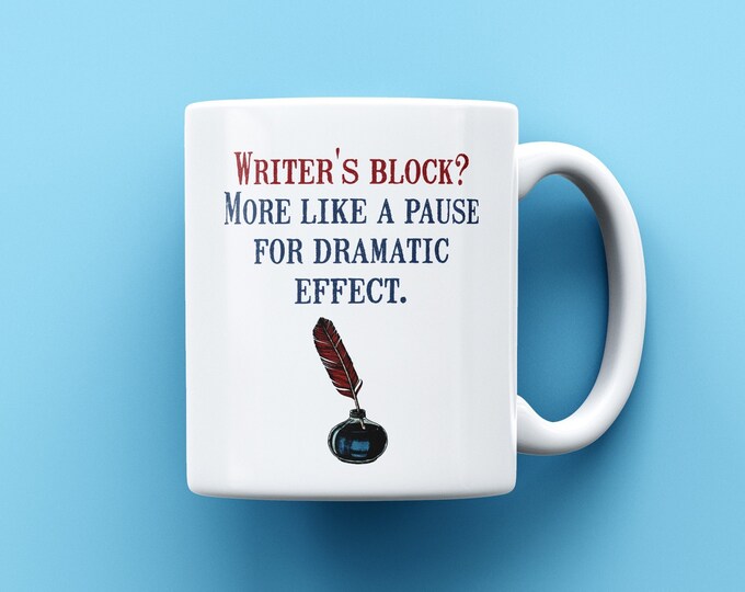 Funny Writer Mug Novelist Gift Idea Writing Present Writer's Block - Etsy