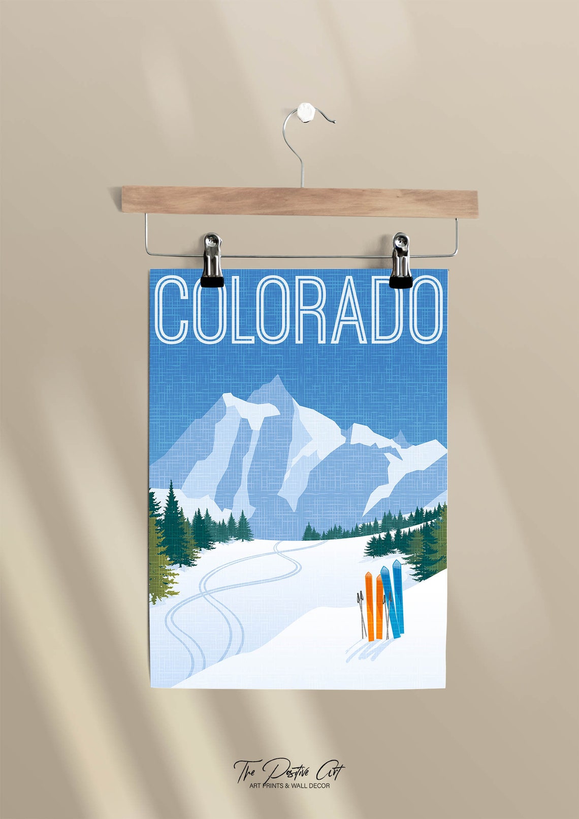 Colorado Vintage Travel Poster Retro Style Travel Print - Etsy