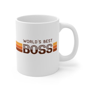 World's Best Boss Mug, Funny Office Mug, Cute Cup for Boss, the Office ...