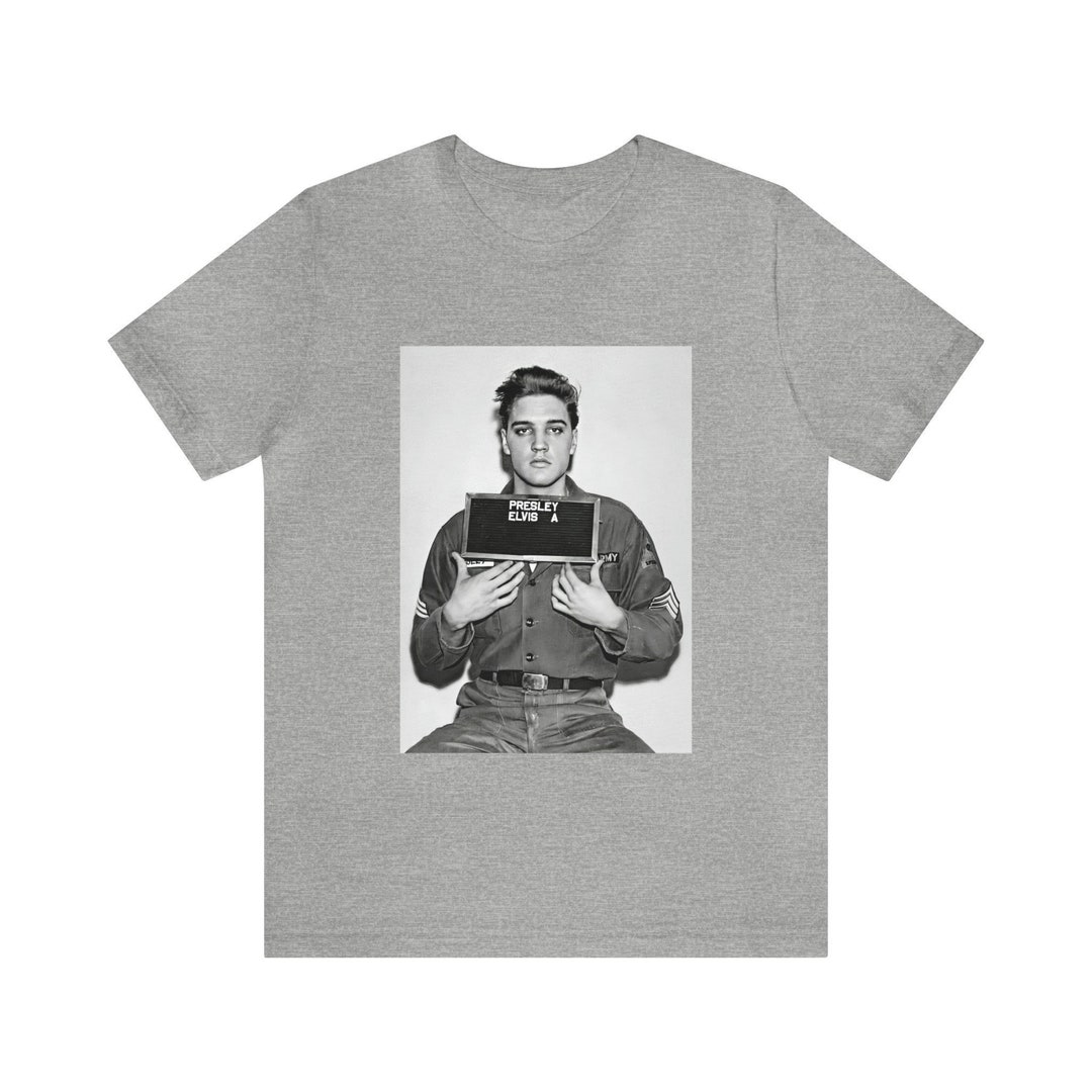 Camiseta de Elvis Presley, camiseta famosa de Mugshots, regalo de fan de Elvis, camiseta ...