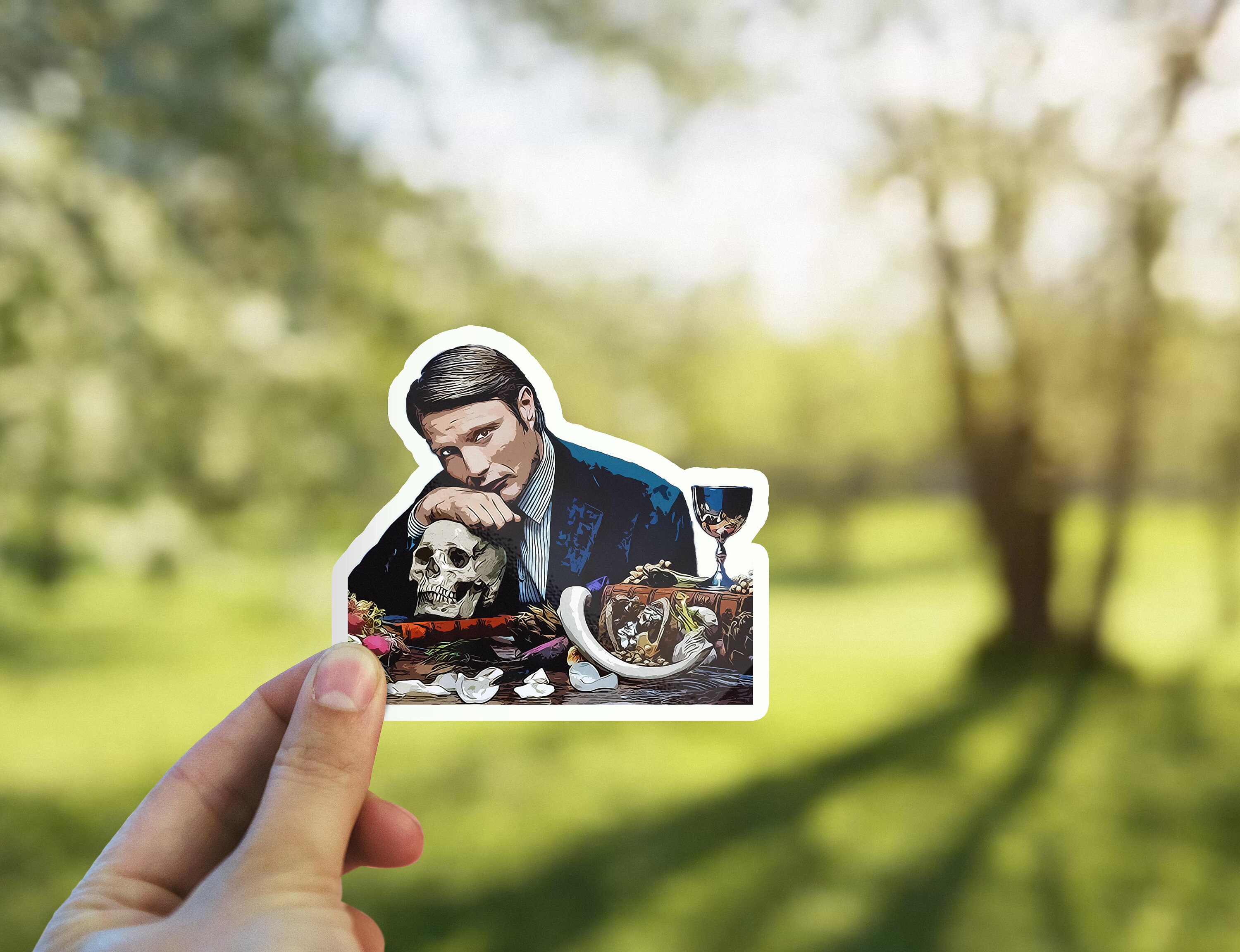 Hannibal Lecter Art Sticker Funny TV Show Decal Eat the Rude | Etsy