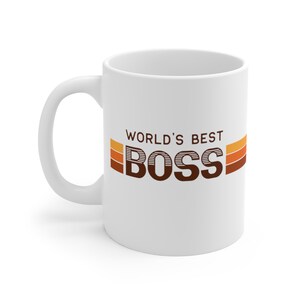 World's Best Boss Mug, Funny Office Mug, Cute Cup for Boss, the Office ...