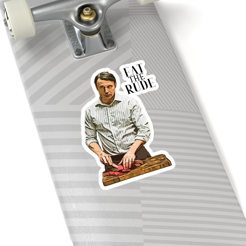 Eat the Rude Funny Sticker Hannibal Lecter Decal TV Show | Etsy