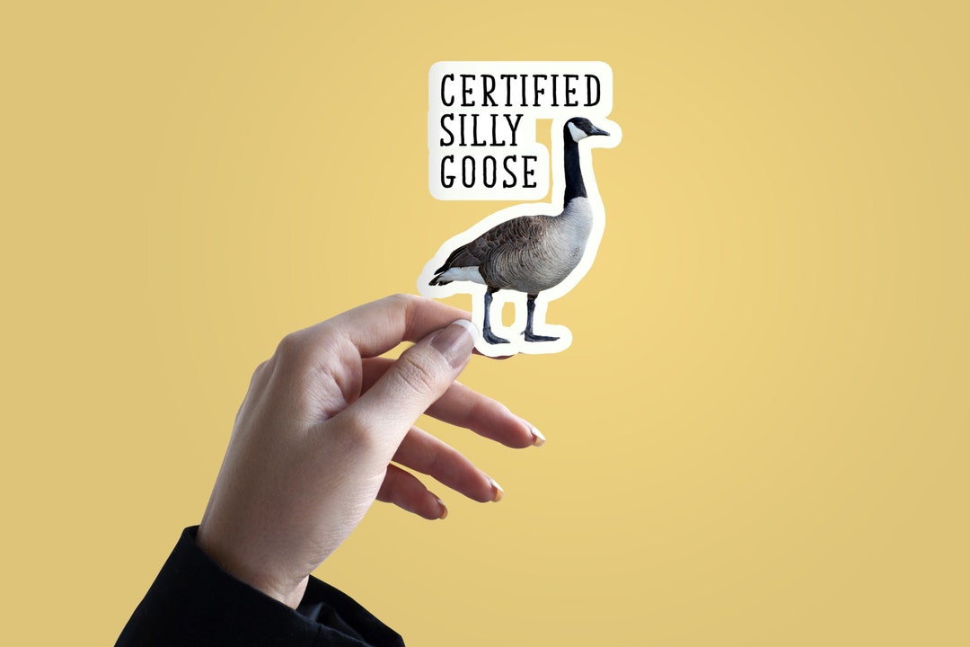 Certified Silly Goose Sticker, Goofy Mood Funny Sticker, Sarcastic ...